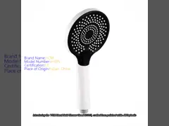 Custom Design Hand Held Shower Head With Shower Holder And Hose In Polished Plastic