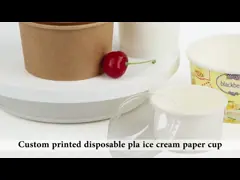 Cina Coppe di gelato all'ingrosso Coppe di carta personalizzate Coppe di gelato surgelate Coppe di gelato imballaggi per alimenti e bevande,Imballaggi per gelato in vendita