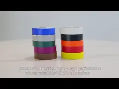China OEM Color Coded Electrical Tape PVC Electrical Insulation Tape Black for sale