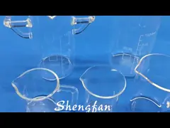 China Manifaturer Customized  50-1000Ml Quartz Beaker With Three-Corner Conical Philips for sale