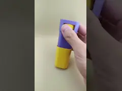Yellow and Purple Smooth Lip Balm Packaging for Lipsticks