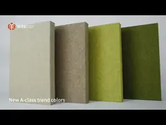Formaldehyde Free Fabric Acoustic Panels Sound Proof Fabric Wrapped Wall Panels 32mm
