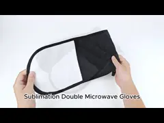 China Custom Oven Mitt Sublimation Microwave Mittens Best Heat Resistant Gloves For Sublimation Practical And Stylish for sale