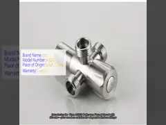 China Bathroom Faucet Spout Feature With Diverter Chrome Plated Angle Valve For Faucet Fittings for sale