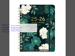 Vintage Style Custom Notebook with Embossed Design Technique ' Satisfaction