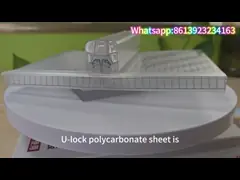China Four-Layer U-Lock Polycarbonate Sheet for Thermal Insulation Roofing for sale