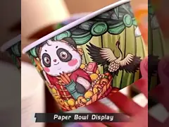 Cina Biodegradabile per uso personale Eco-friendly Take Away Paper Bowl Food Container Kraft Food Bowl Paper Customized Logo Paper Bowl in vendita