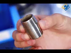 304 Stainless Steel Pipe Fitting Equal Diameter Joint Coupling Connector Smooth Surface Nippler
