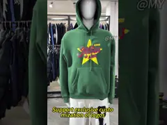 China OEM Custom Hoodie Pullover Hoodie Men Screen Print Logo 100% Cotton Streetwear Puff Print Hoodie for sale