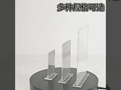 China T Style 200mm Metal Poster Stand Acrylic Magnetic Countertop Sign Holder for sale