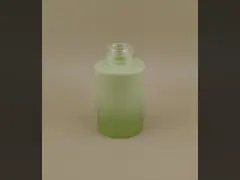 New Design Green Ribbed Glass Bottle for Soaking Lotion