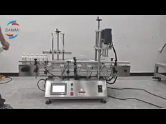 중국 소형 데스크탑 1ml-10ml 액체 유리 바이알 충전 압착 캡핑 기계 (음료, 오일용 자기 펌프 소량) 판매용