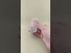 Circular Ribbed Clear Glass Bottle for Face Essence