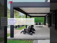 SUNC Motorized Aluminum Pergola for Office Space in Garden Design