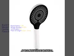 China Custom Design Hand Held Shower Head With Shower Holder And Hose In Polished Plastic for sale