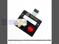 중국 폴리에스터 키보드 스위치 전자 기기 톡톡 튀는 / 매트 / 얼음 표면으로 된 PET 막 스위치 판매용