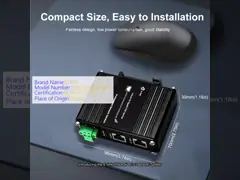 802.3 Bt PoE Splitter Din Rail Industrial 10 100 1000Mbps Gigabit 12V DC 36W Output