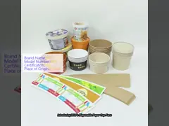 折り紙印刷とカスタマイズされたデザインのエコフレンドリーで持続可能なパッケージングソリューションのための使い捨て紙カップ扇風機