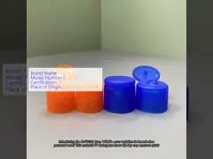 Plastic PP Colorful Detergent Screw Flip Top Cap Liquid Shampoo Bottle