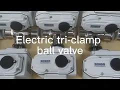 China Sanitary Motorized Tri Clamp Ball Valve 4-20mA Flow Regulated Quickly Open for sale