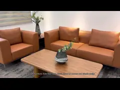 BESTON Modern Office Couch Leather Waiting Room Comfortable Sofa