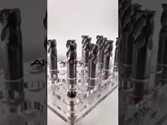 China 4 Flutes Carbide End Mill Bit For Aluminium , Customized Finishing CNC Milling Cutter for sale