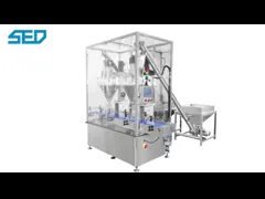 Linear Double Head Automatic Powder Filling Machine Stainless Steel