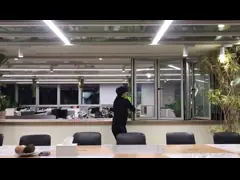 Professionally Customized Smart Film Applied To Office Glass Partitions