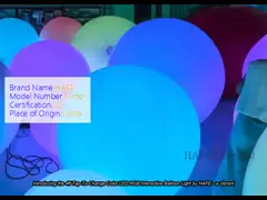 4ft Tap-To-Change-Color LED RGB Interactive Balloon Light: Ideal LED Crowd Balls for Events