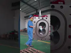 Barrel for twin screw extruder #extrusionmachine #screwbarrel