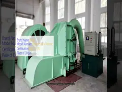 Generatore a turbina Pelton monofase a 3 fasi da 1 MW a 10 MW in acciaio al carbonio