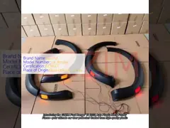 China Ford  Ranger T9 2022 Auto Plastic Black Fender Flares Car Door Protector Fender Cover for sale