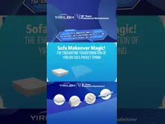 China Customized Sofa Pocket Spring Counts 1.8mm High Steel Wire With Fabric Sofa Spring for sale