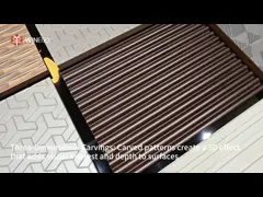 3D Decorative Wall Tiles Embossed Wall Veneer Panels Graphic Design 1200x2400mm