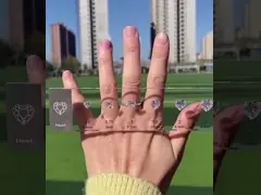 China LuxuryShine VS2 Heart Excellent Cut Lab Grown Diamond Real Diamonds & Wedding Jewelry & Customized Jewelry Support Special Customization for sale