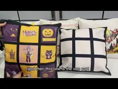 China White Polyester Linen Sublimation Pillow Covers With Zipper Sublimation Pillow Case Blanks for sale