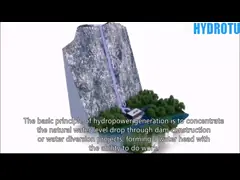 Turbina del agua de Francisco del equipo de la hidroelectricidad con el generador para el proyecto de la hidroelectricidad