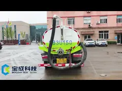 China 2.2m3 2200L 7.4tons Sewage Suction Truck Diesel Powered Pipeline Dredging for sale