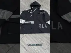 Cina Giubbotto personalizzato Trasferimento termico di calore in poliestere Stampa del logo invernale impermeabile da vento da esterno Giubbotto uomo in vendita