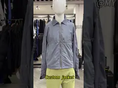 China Custom Nylon Work Streetwear Jacket For Men Lightweight Zipper Windbreaker for sale