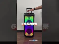 China Wireless Bluetooth Portable Party Speaker with LED Lighting and Built-in Microphone for Sound for sale