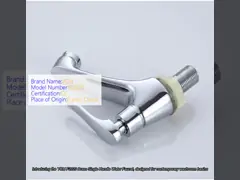 Brass Single Handle Water Faucet For Deck Mounting In Washroom Basin And Installation