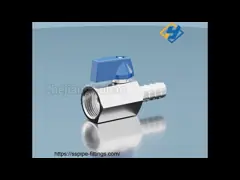 ASTM BS DIN ISO JIS Stainless Steel Valve Barbed Mini Ball Valve with Female Thread