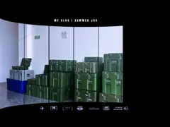 China Anti Fall 850mm Military Box Rotational Moulding Military Case Green for sale