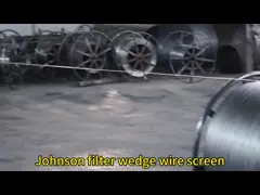 China 304 316L Stainless Steel Johnson Wedge Wire Screen 1x2mm 2x3mm for sale