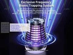 China Multi-functional All in One Rechargeable Physical Starlight Mosquito Killer Lamp With Camping Light and SOS Emergency Light for sale