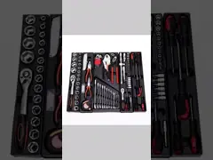 중국 철 도구 상자 조합 세트 85 조각 기계 수리 세 층 접이식 수갑 세트 도구 판매용