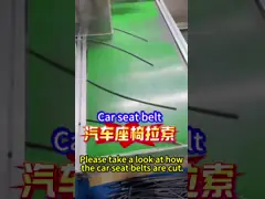 Please take a look at how the car seat belts are cut.