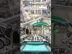 Huazhuo Group Auto ABC Pillar Parts Assembly Line Including Covering、Ultrasonic Welding、Clips Insert