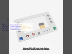 OEM duurzame grafische overlay-membraanschakelaar met UV-afdrukken